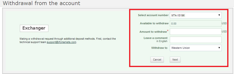 Withdrawal from Trading Account | Money Withdrawal | IFCM